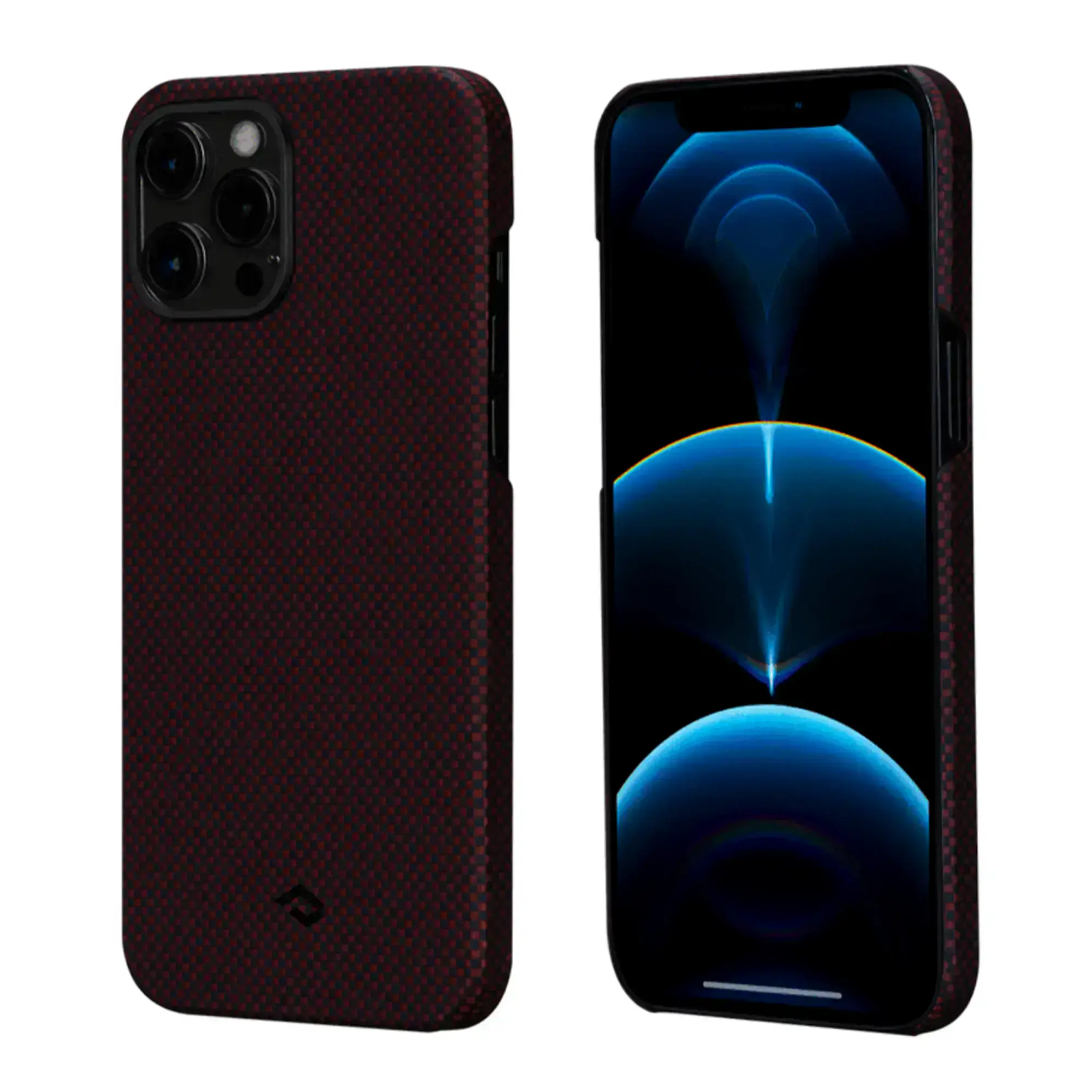 Купить Чехол Pitaka MagEZ Case Plain Black/Red for iPhone 12 Pro ...