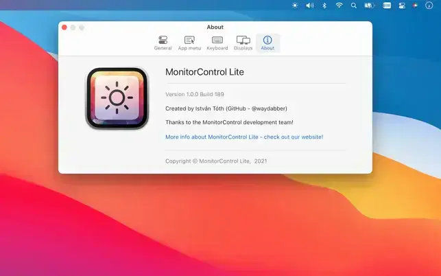 MonitorControl – полезная утилита для управления монитором